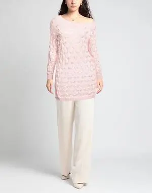 PINK MEMORIES Knitted Lightweight Sweater - Pink
