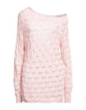 PINK MEMORIES Knitted Lightweight Sweater - Pink