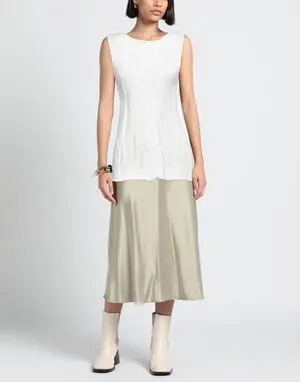 VIRGINIA BIZZI Sleeveless Knit Top - Ivory