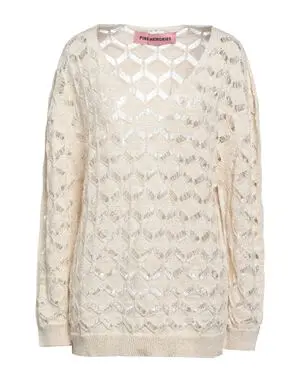 PINK MEMORIES Sweater With Open-knit Design - Beige
