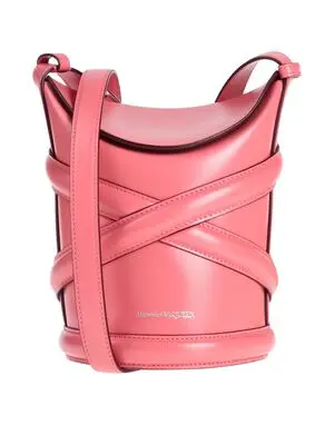 Alexander McQueen Cross-Body Bucket Bag Coral