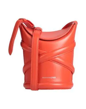 Alexander McQueen Cross-Body Bucket Bag Orange