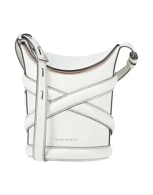 Alexander McQueen Cross-Body Bucket Bag White