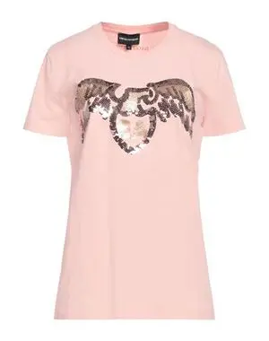 Emporio Armani T-shirt With Appliqués - Pink