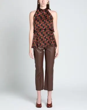 Beatrice B Satin Peplum Top