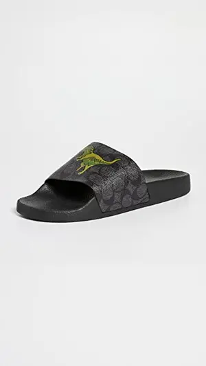 Coach Signature Rexy Slides - Black | Editorialist display picture 3