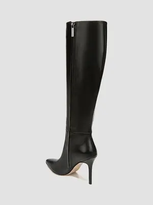 Veronica Beard Lisa 95mm Knee-high Wide-calf Leather Boots