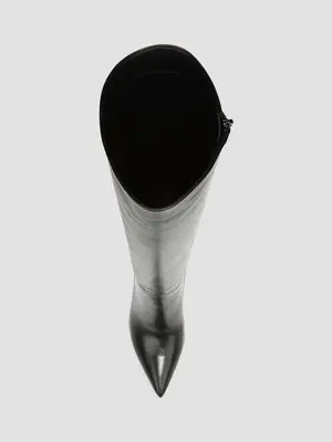 Veronica Beard Lisa 95mm Knee-high Wide-calf Leather Boots
