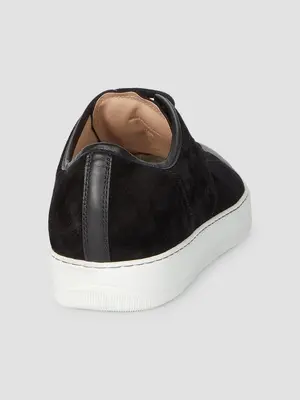 LANVIN Suede Cap Toe Sneakers