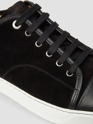 LANVIN Suede Cap Toe Sneakers
