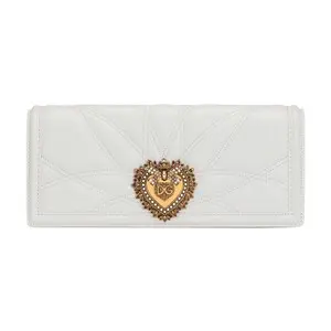 Dolce & Gabbana Dolce & Gabbana Quilted Devotion Baguette Bag - Optical_white
