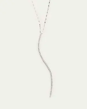 Lana Jewelry 14k Yellow Lariat Necklace With Diamonds