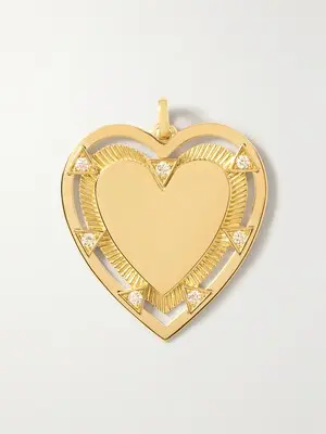 FOUNDRAE True Love 18-karat Diamond Pendant - Gold