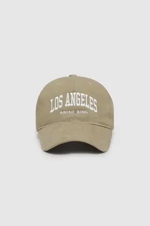 ANINE BING Jeremy Baseball Cap University Los Angeles - Green