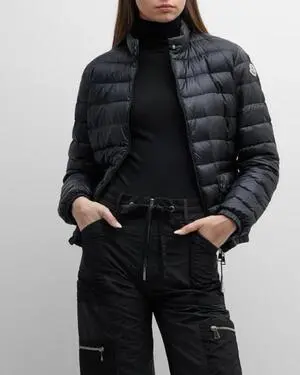 Moncler Lans Short Down Jacket - Black