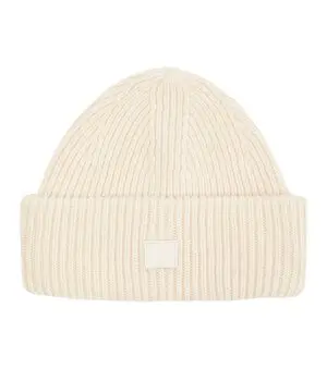 Acne Studios Pana Ribbed-knit Wool Beanie - Beige