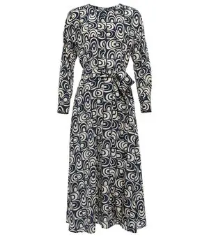 Max Mara Garda Printed Silk Midi Dress