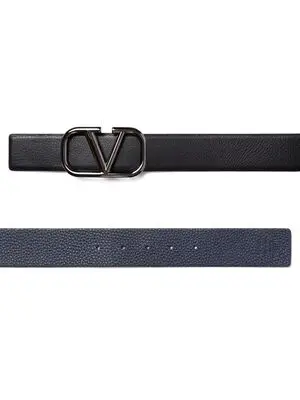 Valentino Garavani Vlogo Signature Reversible Leather Belt