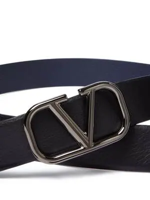 Valentino Garavani Vlogo Signature Reversible Leather Belt