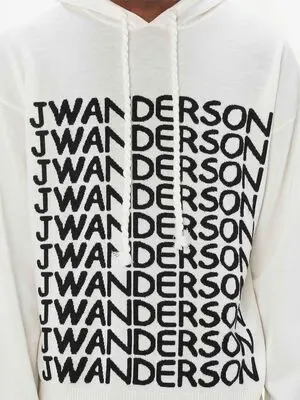 JW Anderson Intarsia-logo Long-sleeve Hoodie