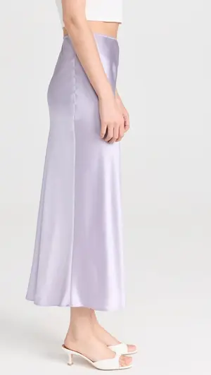 REFORMATION Layla Silk Skirt