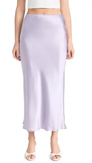 REFORMATION Layla Silk Skirt