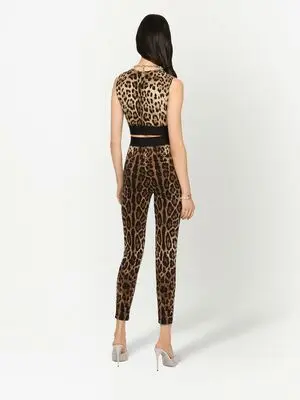 Dolce & Gabbana Leopard-print Slim-cut Leggings