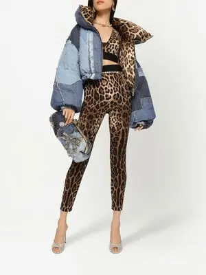 Dolce & Gabbana Leopard-print Slim-cut Leggings