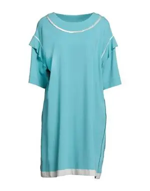 Moschino Mini Dress In Viscose And Elastane - Turquoise