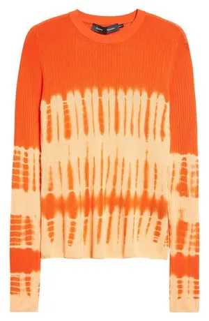 Proenza Schouler Tie Dye Crewneck Rib Sweater