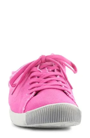 Fly London Idle Leather Sneakers - Fuchsia