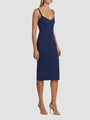 Michael Kors Wool-blend Slip Sheath Dress