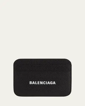Balenciaga Cash Card Holder Grained Calf - Black/white