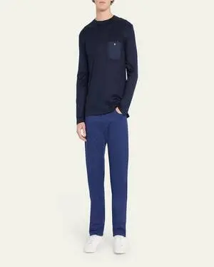 Zimmerli T-shirt With Chest Pocket - Midnight