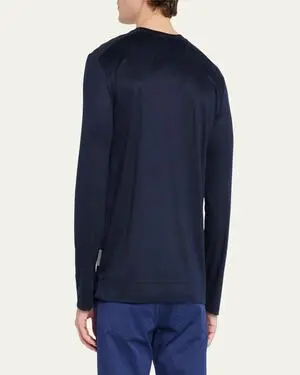 Zimmerli T-shirt With Chest Pocket - Midnight