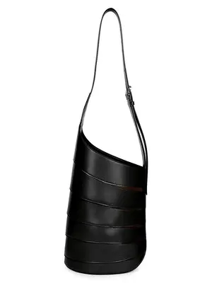 Alaïa Women's Medium Babel Leather Shoulder Bag - Noir - Noir