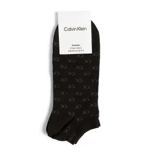 Calvin Klein Logo Ankle Socks - Grey