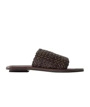 ST. AGNI Woven Leather Sandals