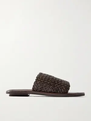 ST. AGNI Woven Leather Sandals