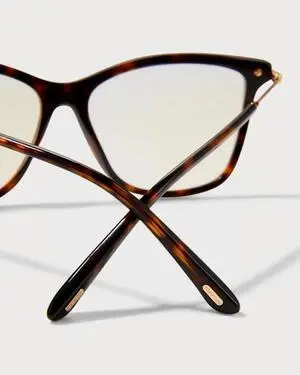 TOM FORD Square Optical Glasses - Brown