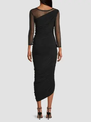 Norma Kamali Diana Shoulder-side Drape Gown - Black