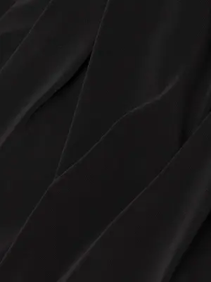 Norma Kamali Diana Shoulder-side Drape Gown - Black