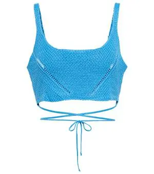 BANANHOT Alma Crochet Top - Blue