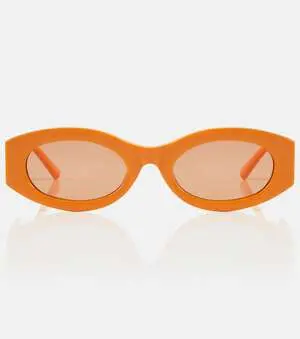 Attico Berta Oval Sunglasses - Orange