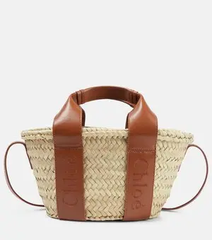 Chloé Sense Raffia Tote Bag