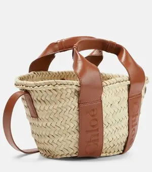 Chloé Sense Raffia Tote Bag