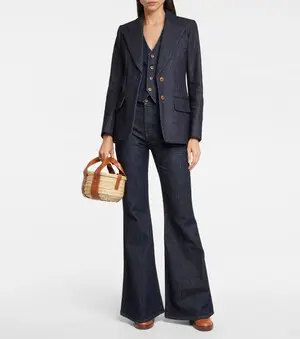 Chloé Sense Raffia Tote Bag