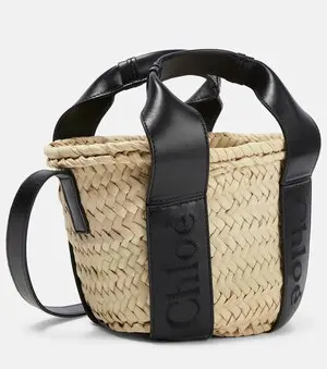 Chloé Sense Mini Raffia Tote Bag
