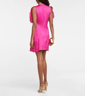 Victoria Beckham Satin Minidress - Pink