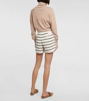 Brunello Cucinelli Striped Cotton Shorts